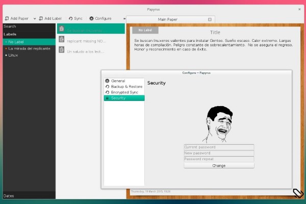 Papyrus – La mirada del replicante