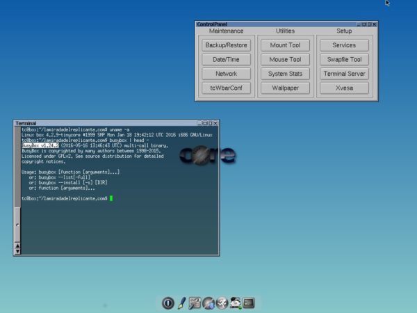 Tiny Core Linux – La mirada del replicante