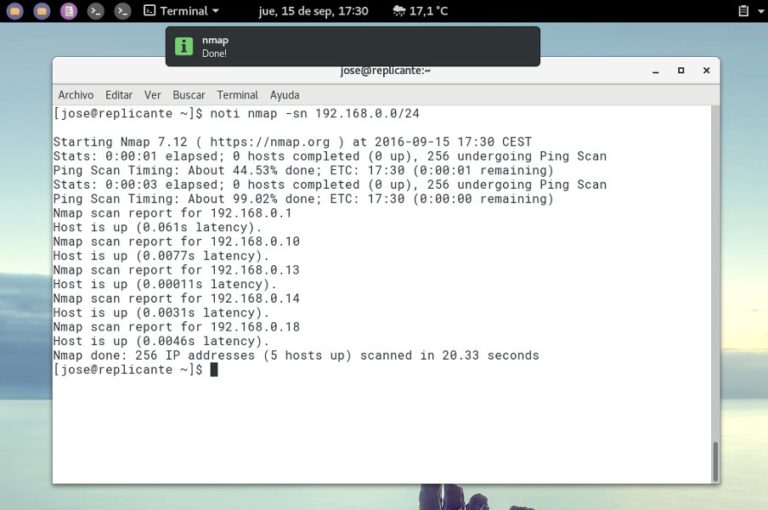 Notificaciones de fin de comando en la terminal con noti – La mirada ...